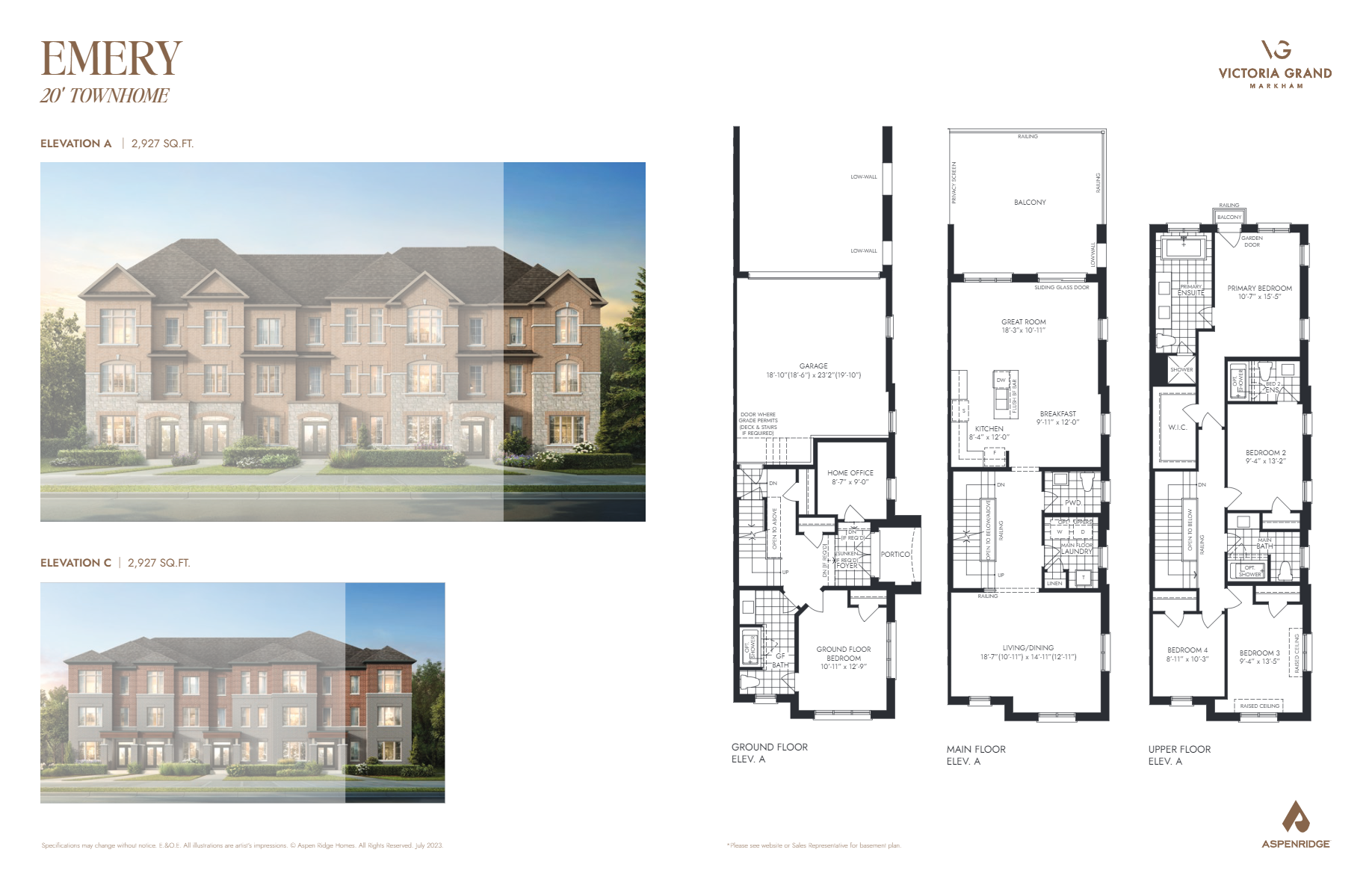 Victoria Grand - Emery A Floor Plan, Markham ON | Livabl