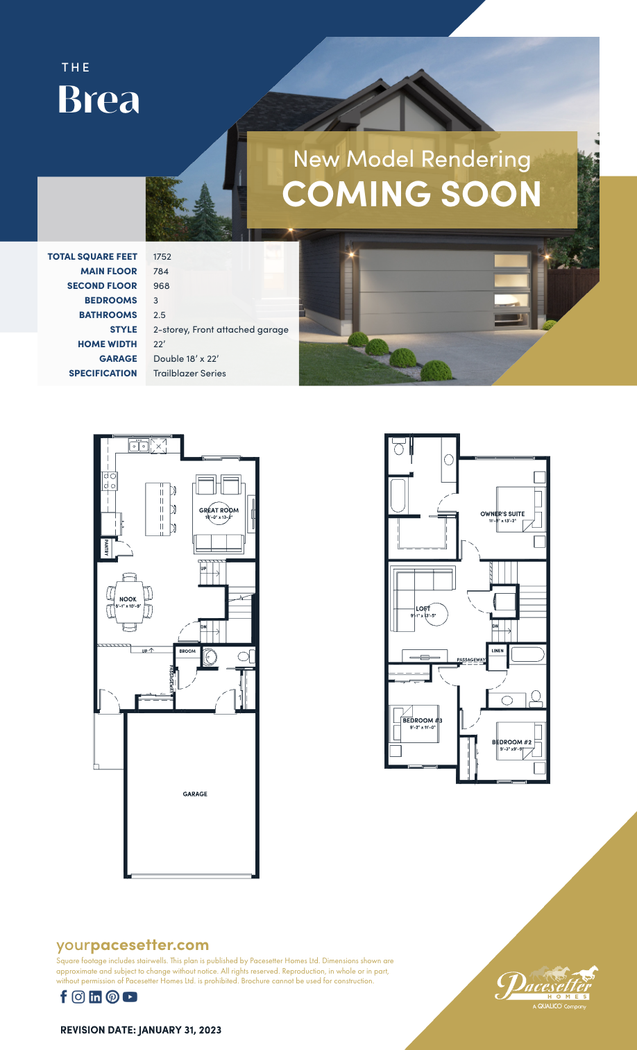 Quarry Landing - Brea Floor Plan, Edmonton AB | Livabl