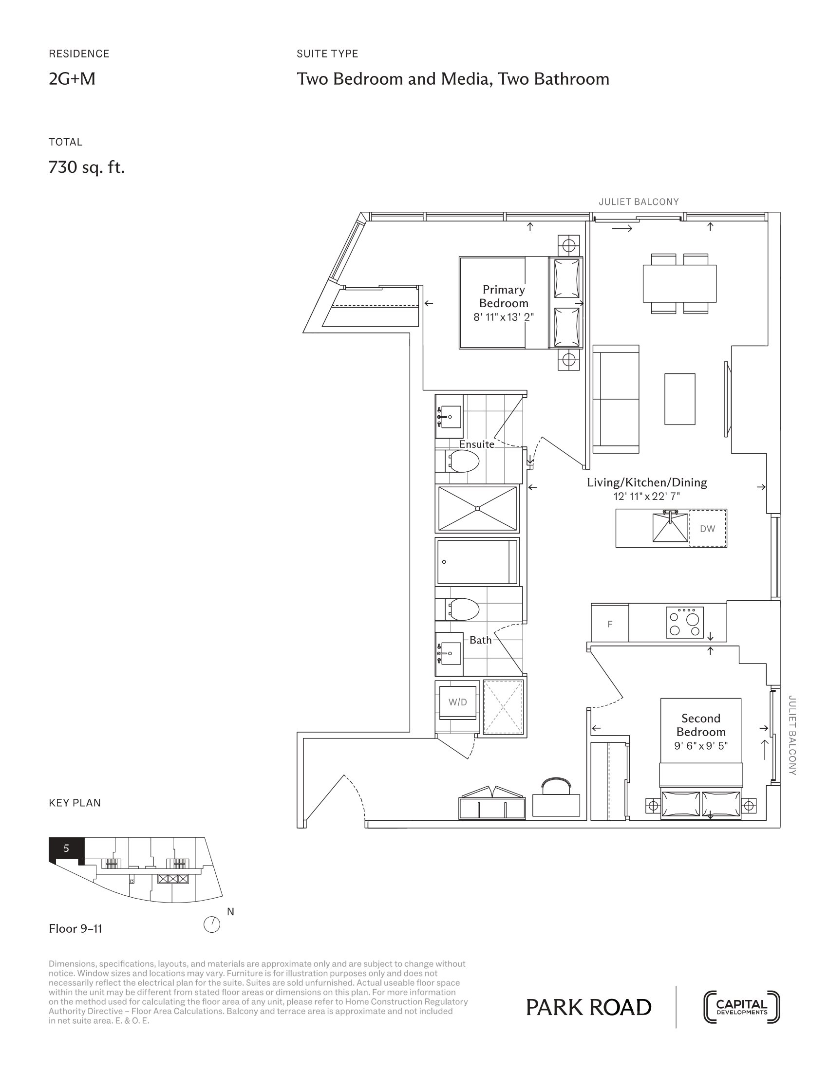 Park Road - 2G+M Floor Plan, Toronto ON | Livabl