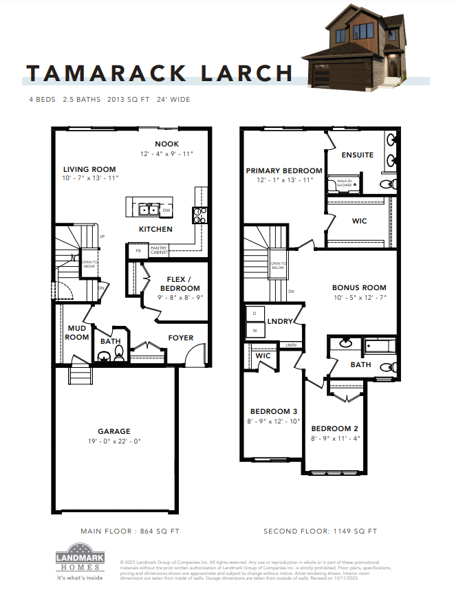 Rivers Edge - Tamarack Larch Floor Plan, Edmonton AB | Livabl