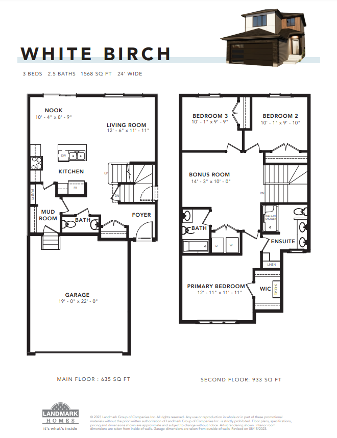 Rivers Edge - White Birch Floor Plan, Edmonton AB | Livabl