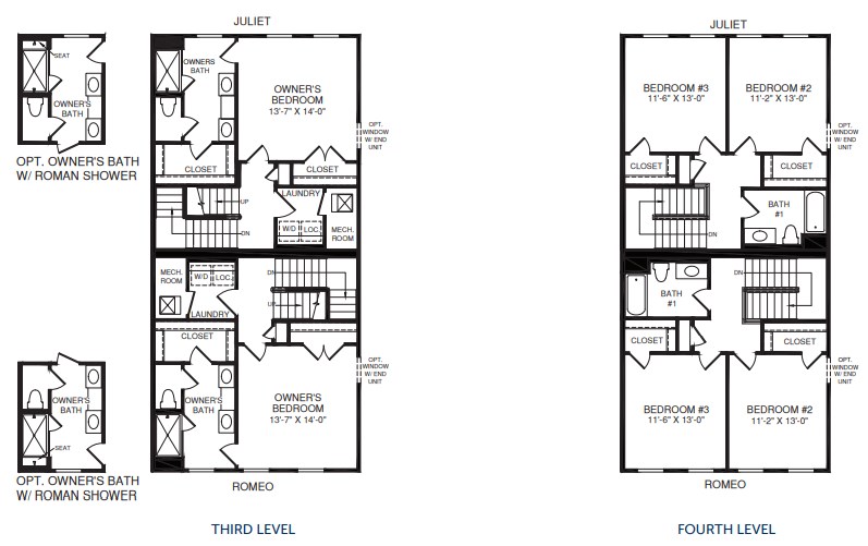 Arcola Town Center - Juliet - 4-Level Floor Plan, Arcola VA | Livabl