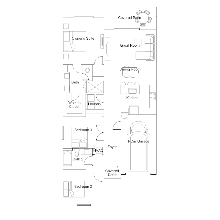 COSMOS floor plan at Delray Trails - The Villas in Boynton Beach-Delray ...