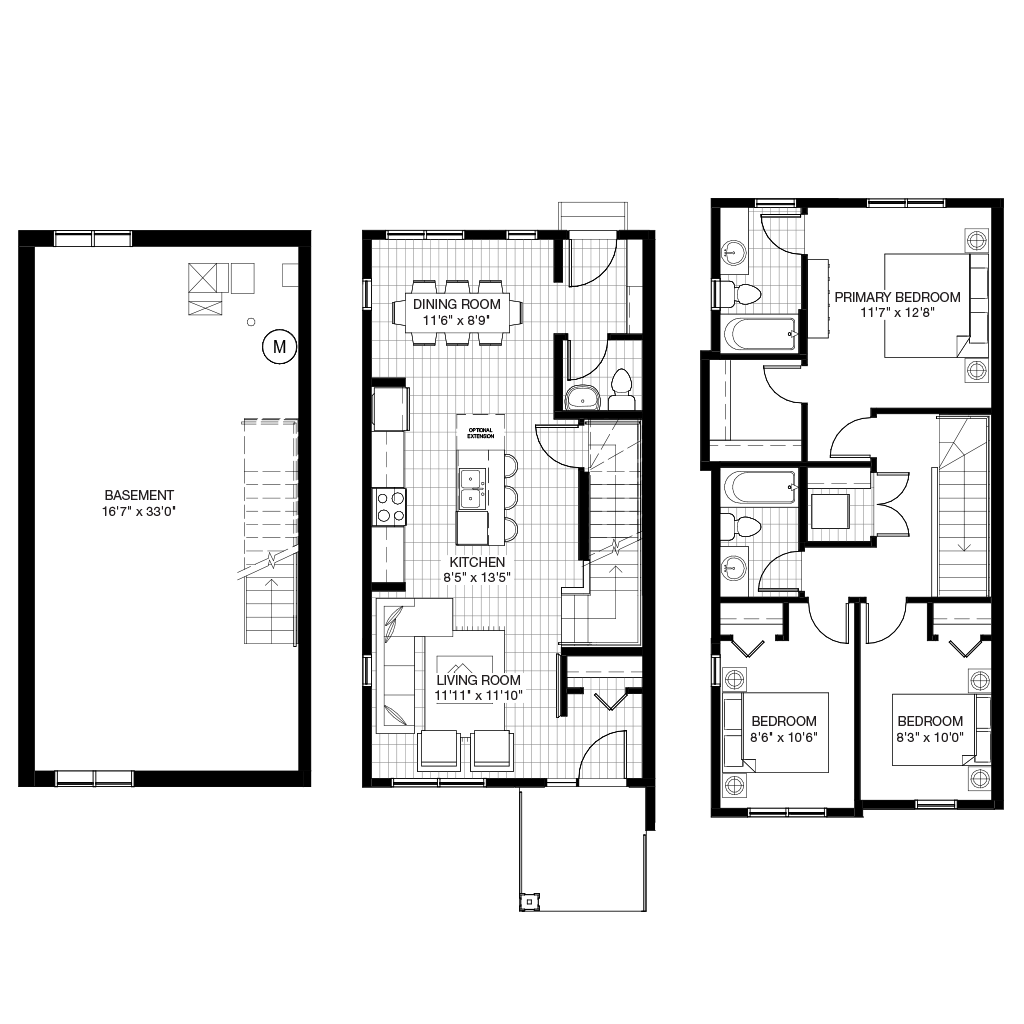 Silverton Street Towns by Logel Homes - Avison 1 Floor Plan, Calgary AB ...