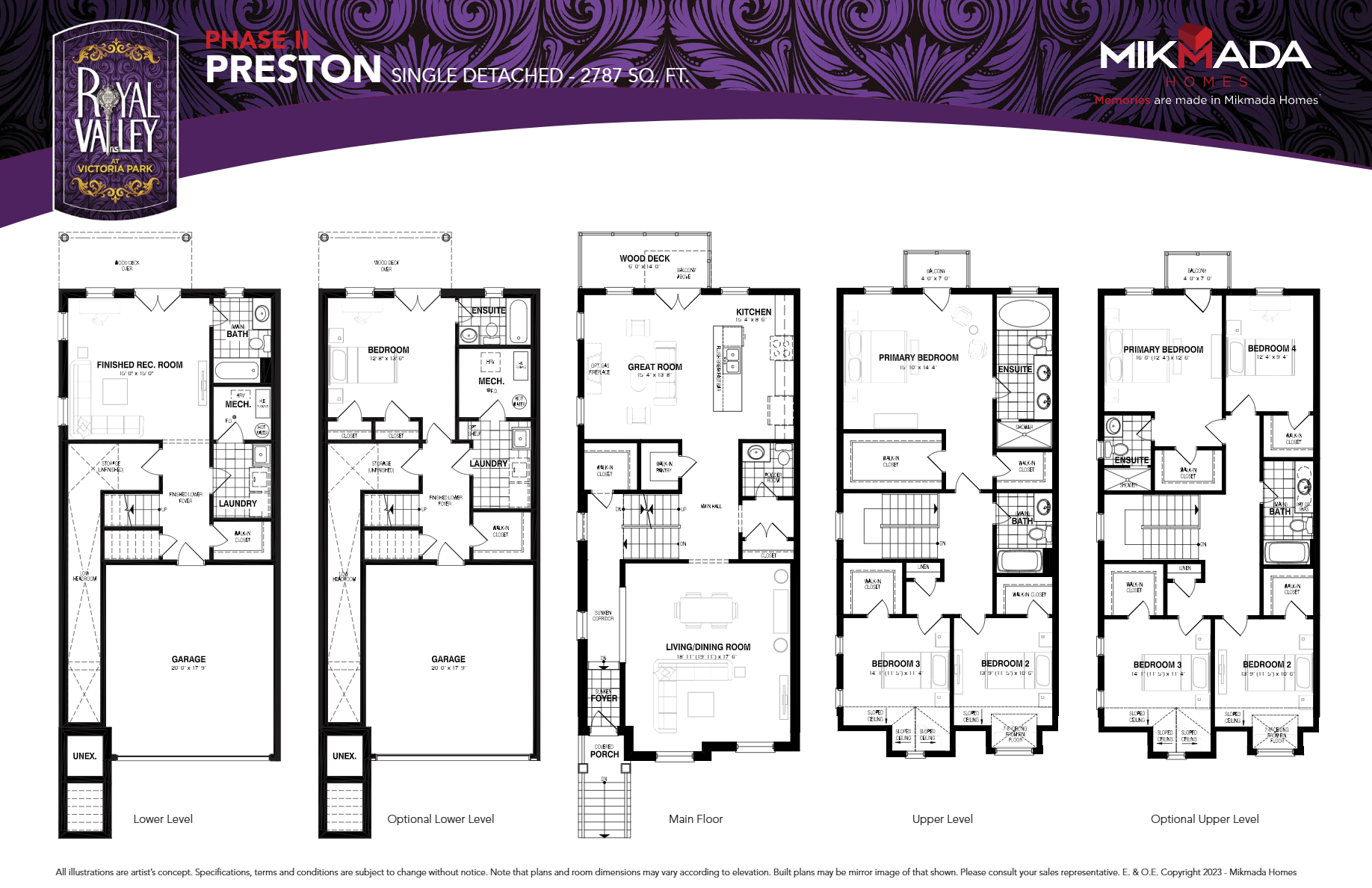 Royal Valley - Phase 2 - Preston Floor Plan, Guelph ON | Livabl