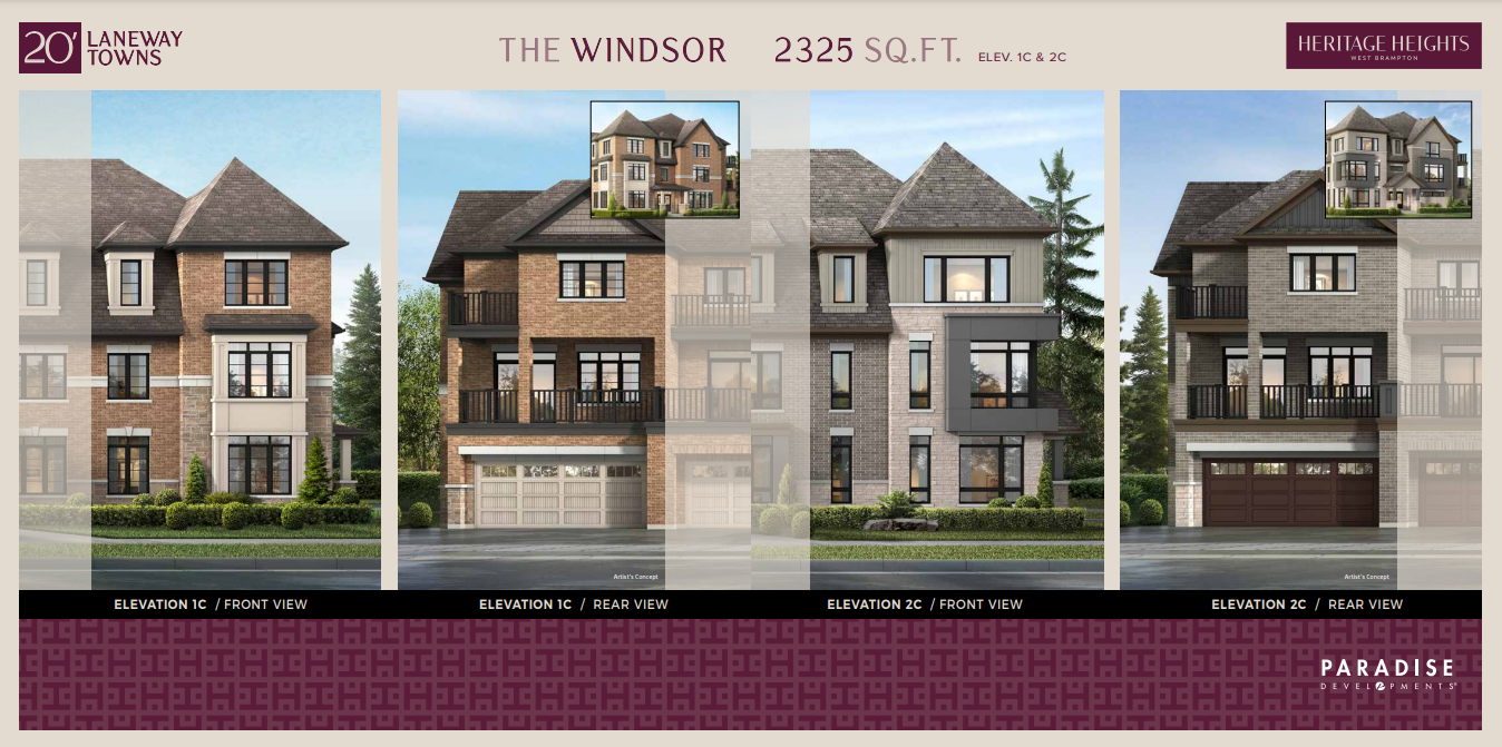 Heritage Heights - The Windsor Floor Plan, Brampton ON | Livabl