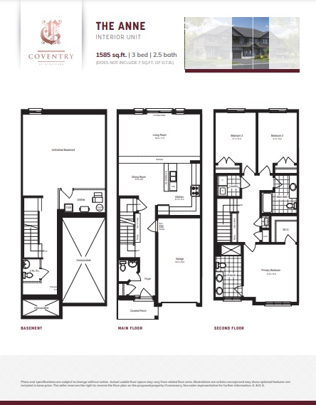 Coventry of Stratford - THE ANNE Interior Floor Plan, Stratford ON | Livabl