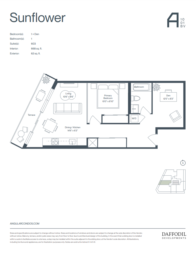 Angular - Sunflower Floor Plan, Toronto ON | Livabl