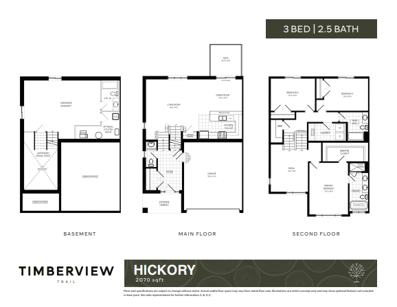 Timberview Trail - Hickory Floor Plan, Mount Brydges ON | Livabl