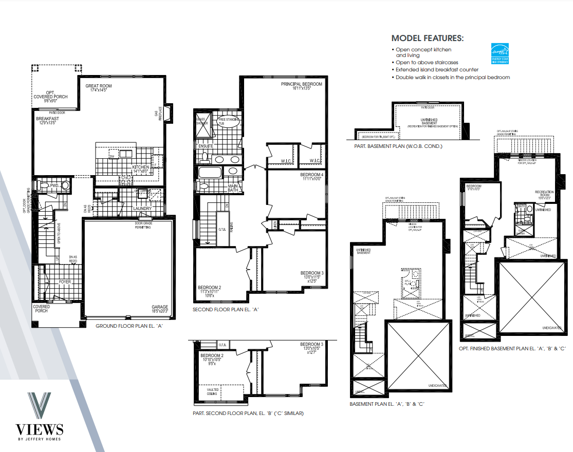 VIEWPOINT C floor plan at VIEWS in Oshawa, ON