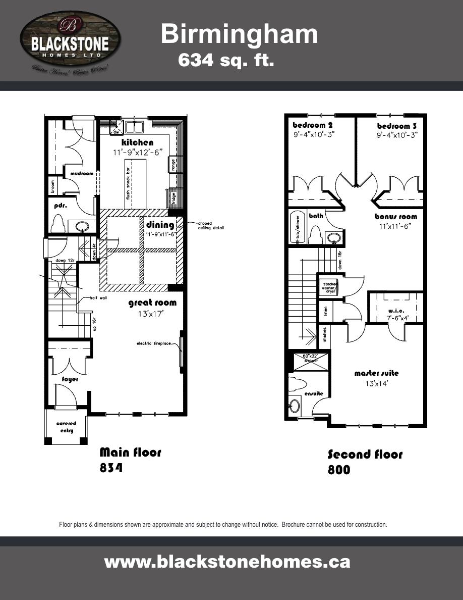 Cherot - Birmingham Floor Plan, St. Albert AB | Livabl