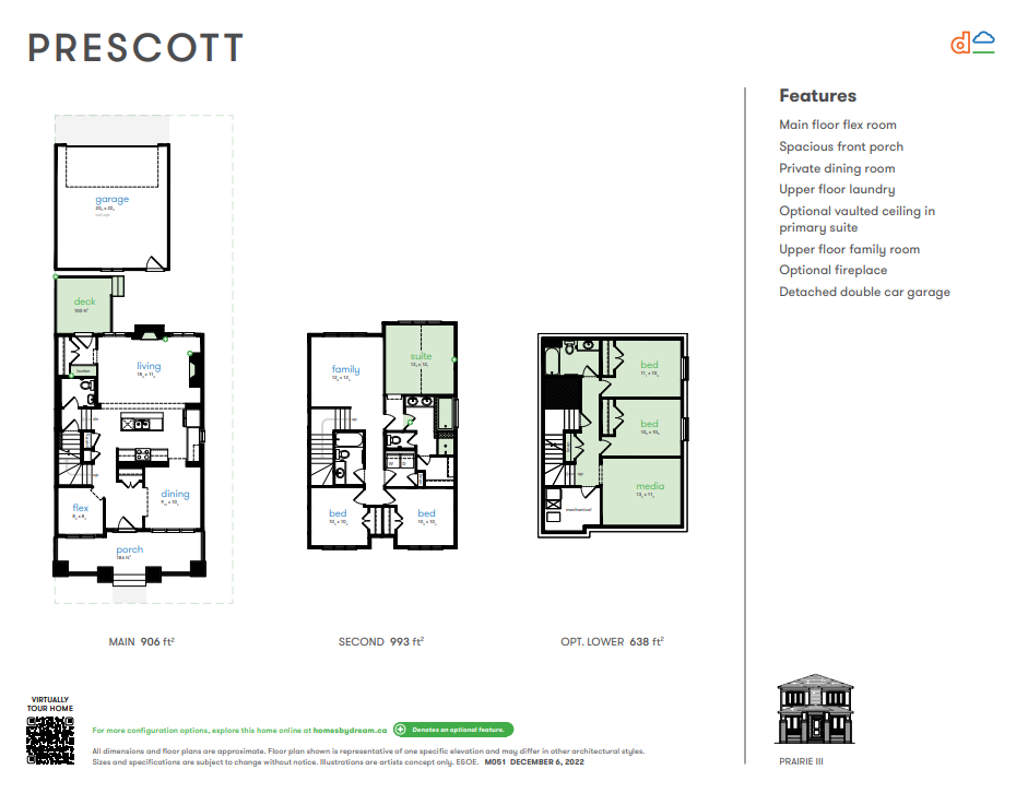 Alpine Park - Prescott Floor Plan, Calgary AB | Livabl