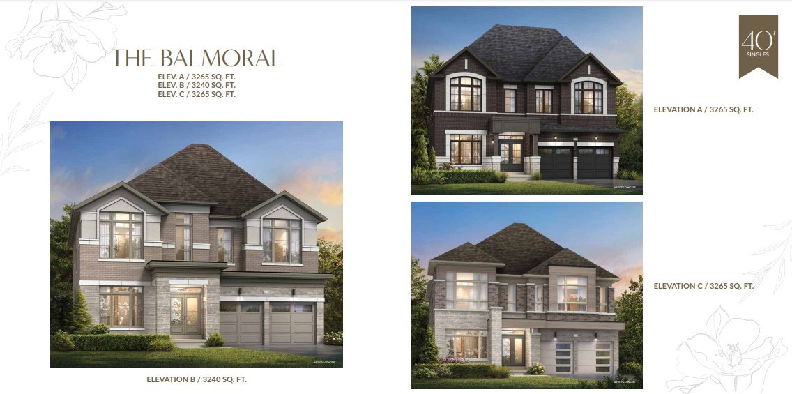 The Castle Mile - The Balmoral - Elev. B Floor Plan, Brampton ON | Livabl