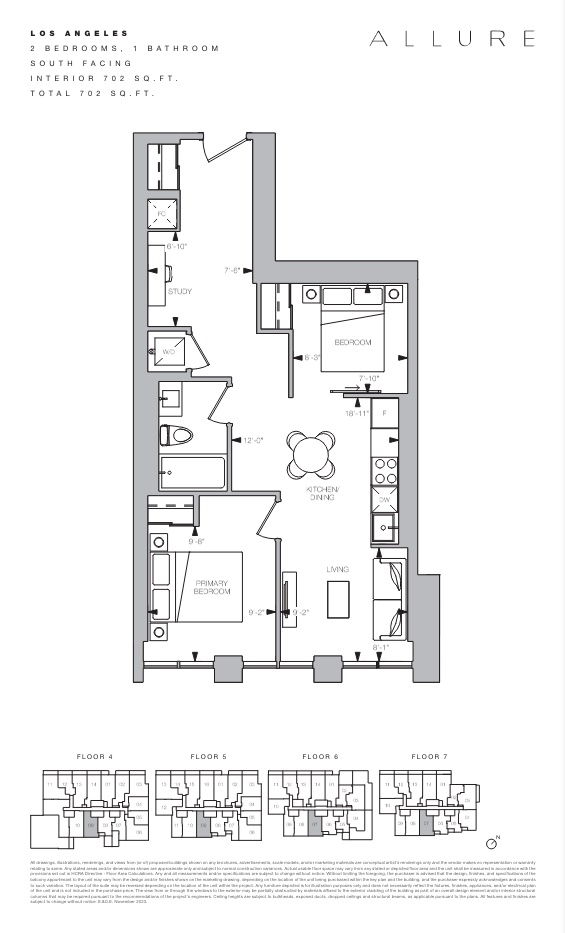 Allure - Los Angeles Floor Plan, Toronto ON | Livabl