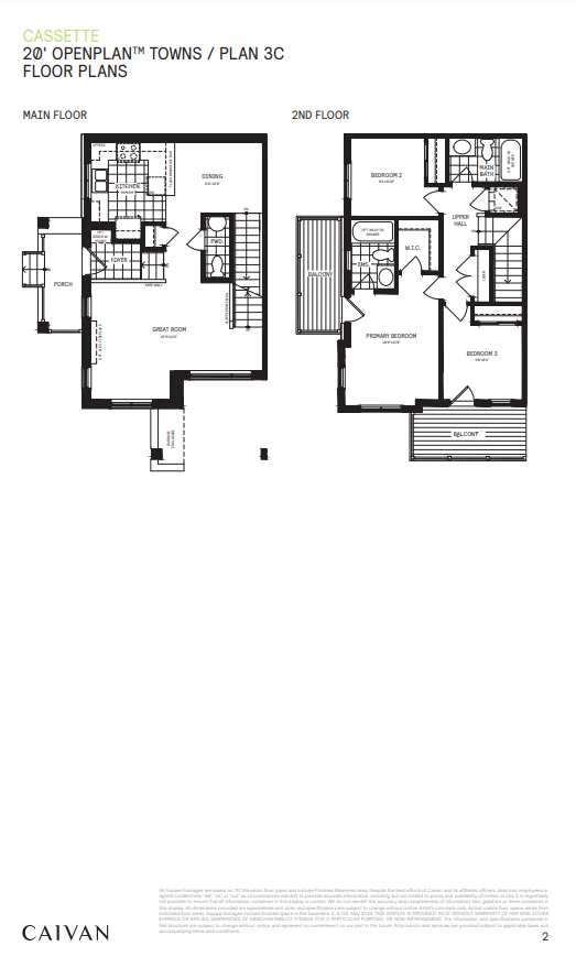 Cassette - Plan 3C Floor Plan, Ottawa ON | Livabl