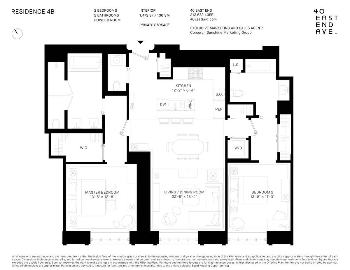 40 East End Avenue | 4B | Floor Plans and Pricing