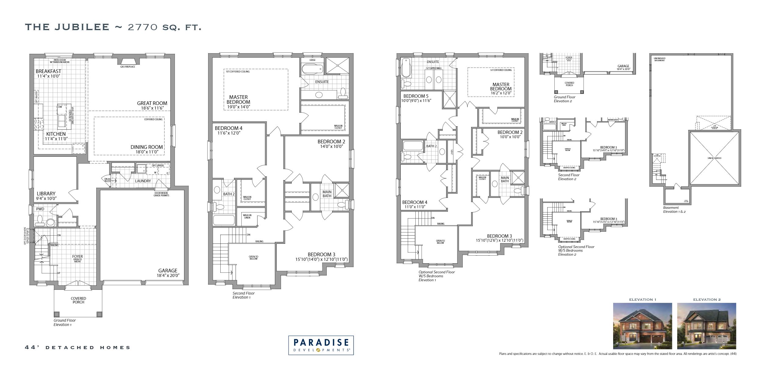 Impressions of Kleinburg | The Jubilee | Floor Plans and Pricing