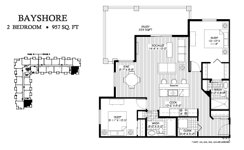 Southwinds Condos in Summerside - Bayshore Floor Plan, Edmonton AB | Livabl