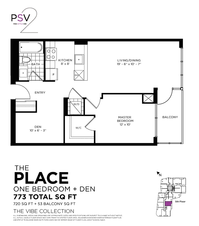 Place floor plan at PSV2 in Mississauga, ON