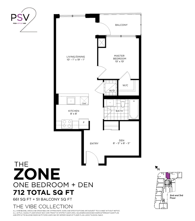 PSV2 - Zone Floor Plan, Mississauga ON | Livabl