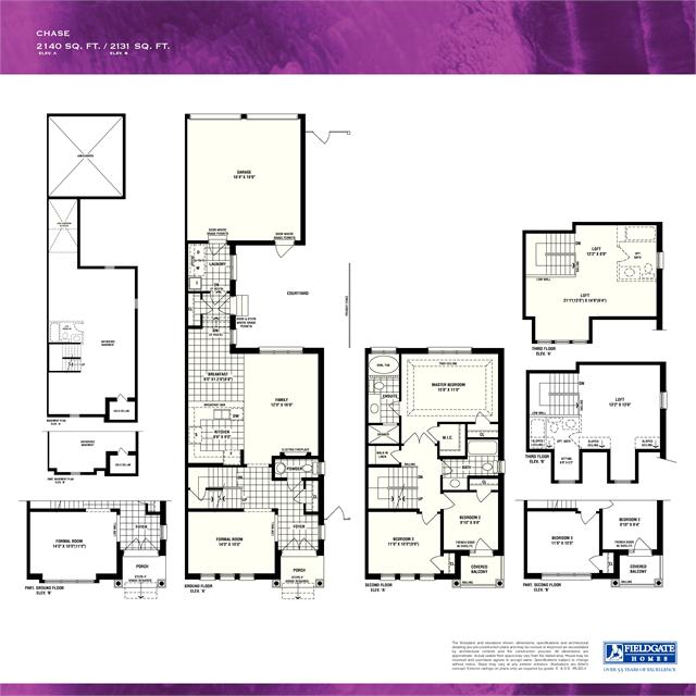 Chase floor plan at Impressions of Kleinburg in Vaughan, ON