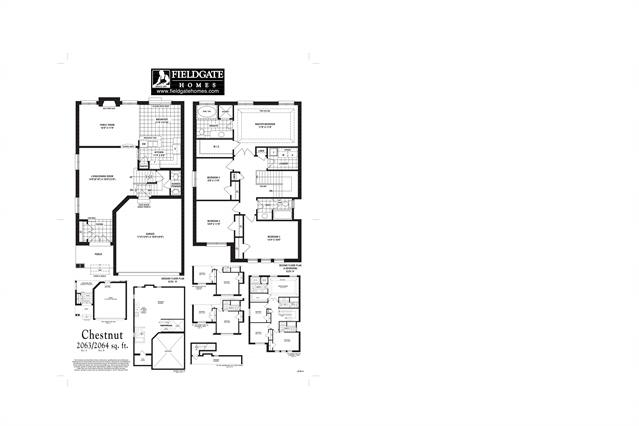 Chestnut floor plan at Jefferson Forest in Richmond Hill, ON