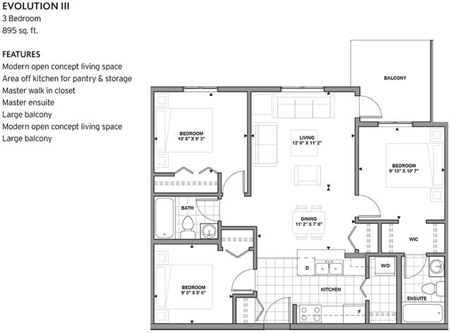 Evolution III floor plan at Vita Estates in Edmonton, AB