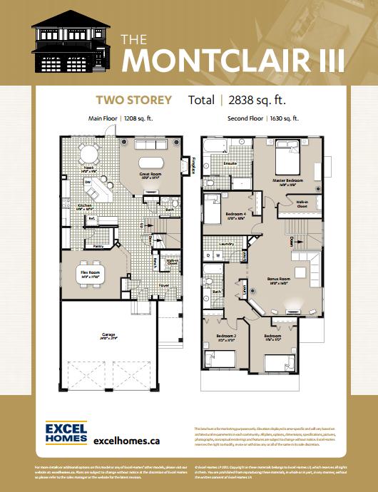Panorama Hills - Montclair III Floor Plan, Calgary AB | Livabl