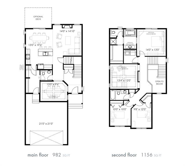 Summerside - Foster Floor Plan, Edmonton AB | Livabl