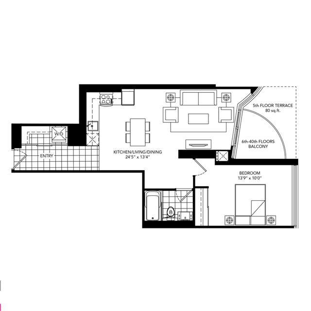 Claridge Icon - Adler Floor Plan, Ottawa ON | Livabl