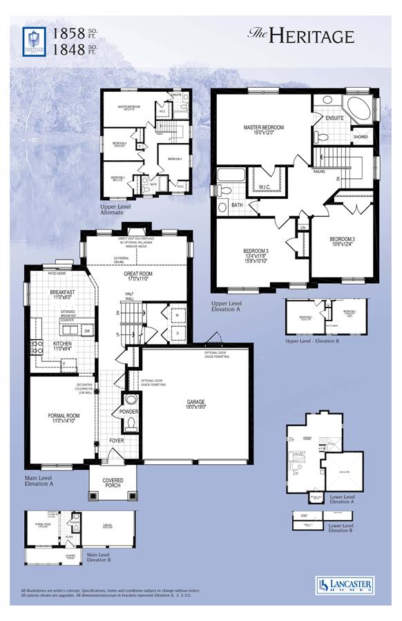 The Heritage floor plan at Heritage Park by Lancaster Homes in ...