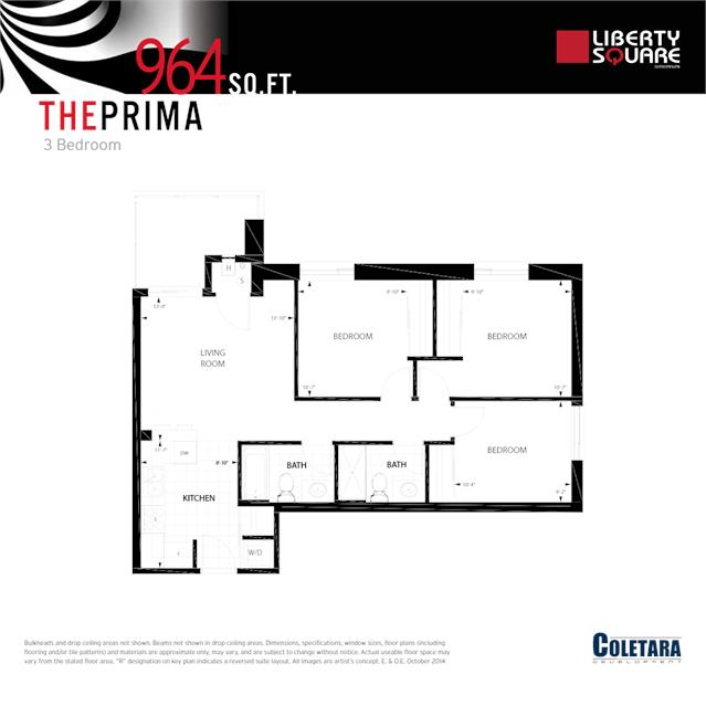 Liberty Square Condominiums PHASE II - Prima Floor Plan, Guelph ON | Livabl