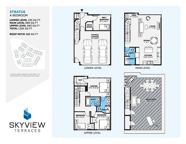 Skyview Terraces - Stratus Floor Plan, Kelowna BC | Livabl