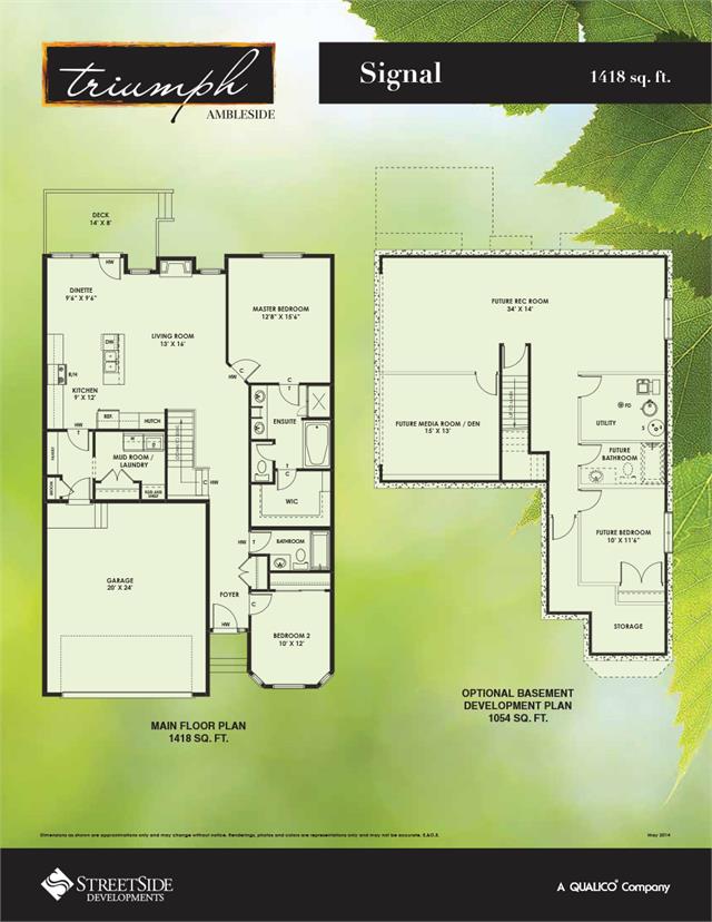 Signal floor plan at Ambleside in Edmonton, AB