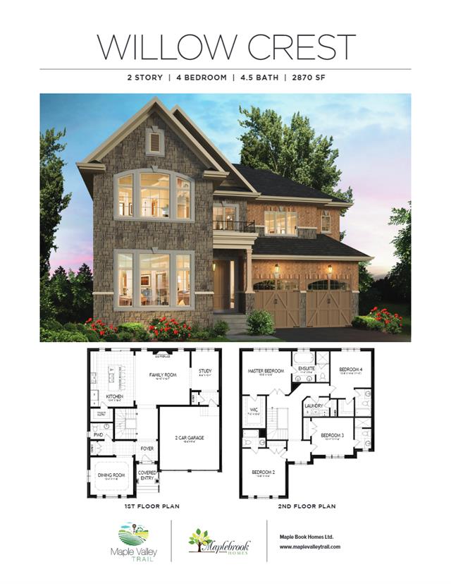 Maple Valley Trail - Willow Crest Floor Plan, Uxbridge ON | Livabl