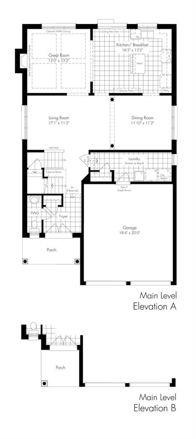 The Birch floor plan at Topper Woods in Kitchener, ON