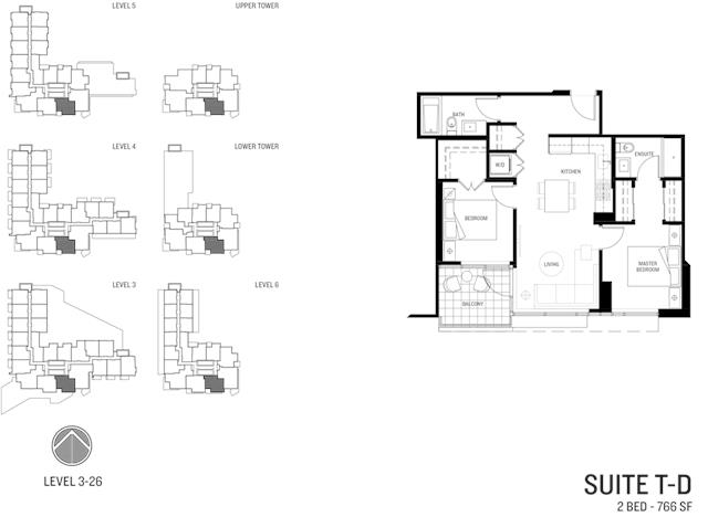 Compass - T-D Floor Plan, North Vancouver BC | Livabl