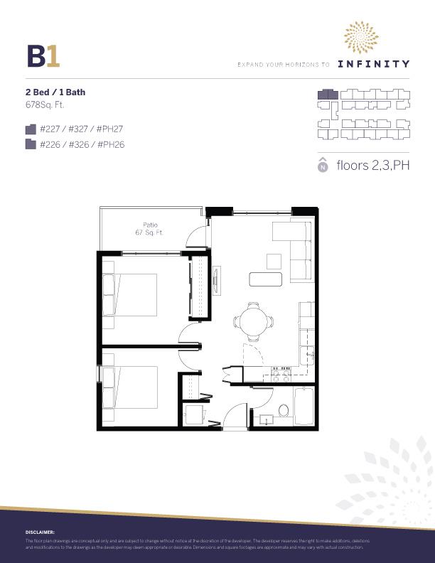 Infinity - B1 Floor Plan, Burnaby BC | Livabl