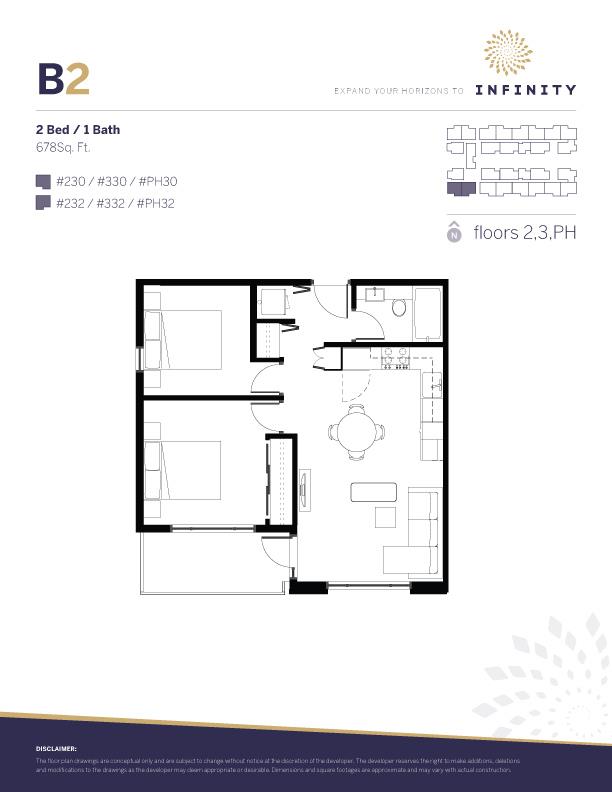 Infinity - B2 Floor Plan, Burnaby BC | Livabl