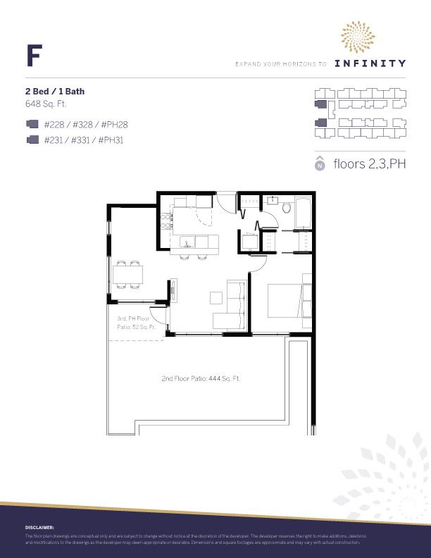Infinity - F Floor Plan, Burnaby BC | Livabl