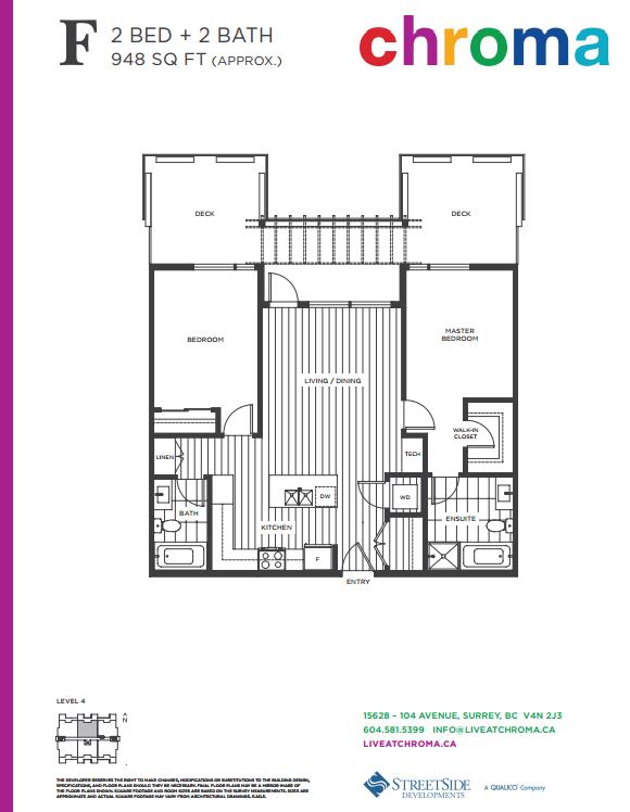 Chroma - F Floor Plan, Surrey BC | Livabl