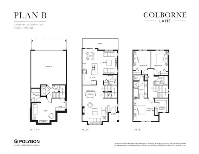 Colborne Lane - B Floor Plan, Coquitlam BC | Livabl