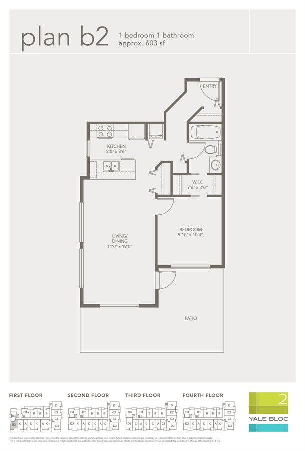 Yale Bloc 3 - B2 Floor Plan, Surrey BC | Livabl