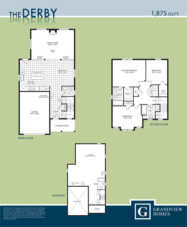 Mountaincroft Phase VI - The Derby Floor Plan, Collingwood ON | Livabl