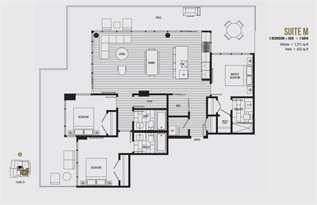 Gold House - M Floor Plan, Burnaby BC | Livabl