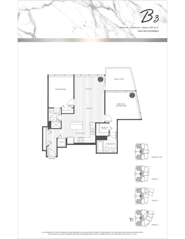 Escala - B3 - High RIse Floor Plan, Burnaby BC | Livabl
