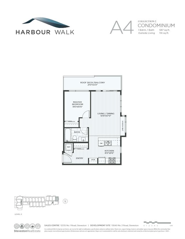 Harbour Walk - A4 Floor Plan, Richmond BC | Livabl