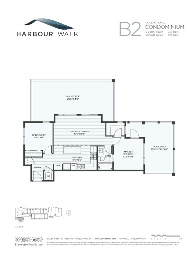Harbour Walk - B2 Floor Plan, Richmond BC | Livabl