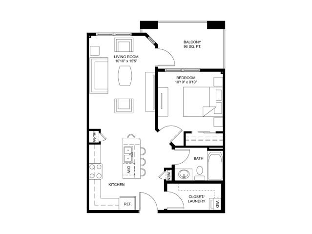 The Mark 101 - B1 Floor Plan, Calgary AB | Livabl