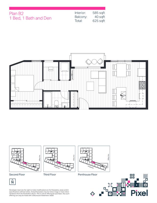 Pixel - B2 Floor Plan, Burnaby BC | Livabl
